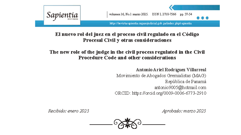 El nuevo rol del juez en el proceso civil según el CPC (Ley 402/2023 ...