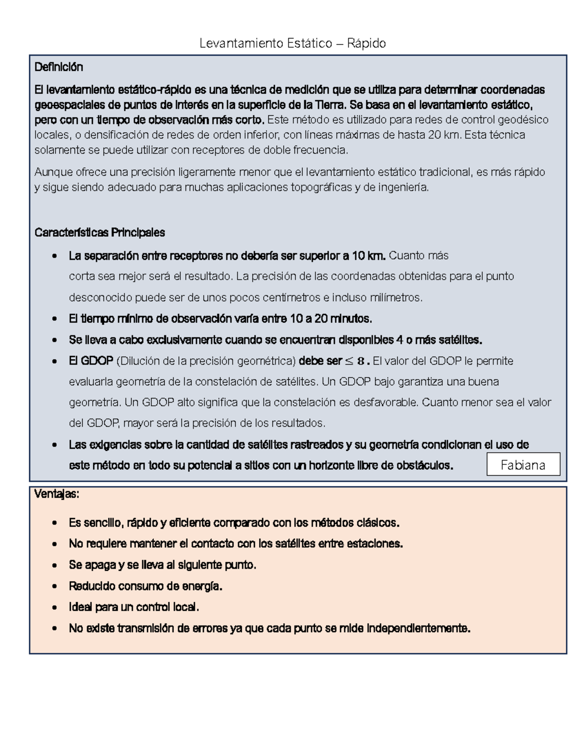 Técnicas de Levantamiento Estático Rápido para Medición Geoespacial ...