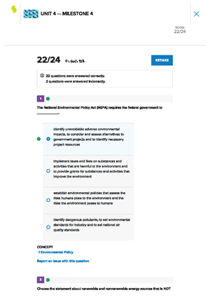 Environmental Science Unit 1 Challenge 2 The History of the Earth and ...
