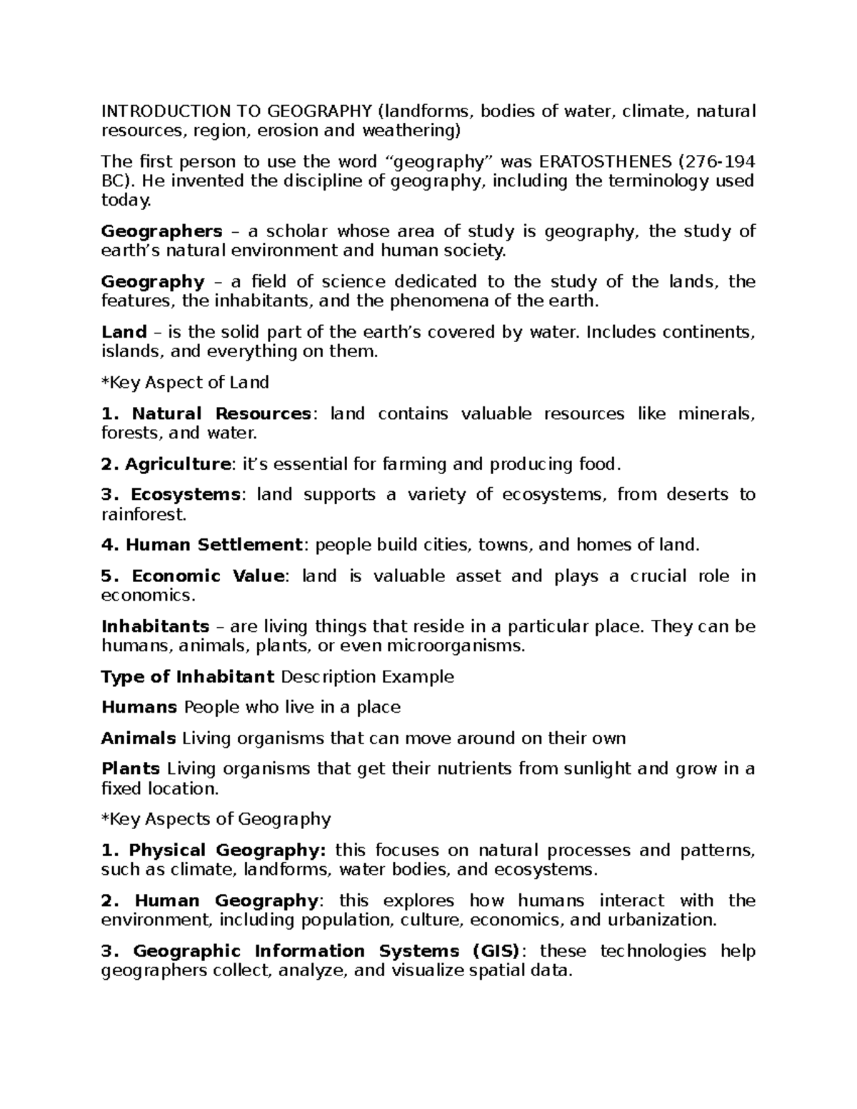 Major 7 Geography III (Urban Geography) Final Exam Review - Studocu
