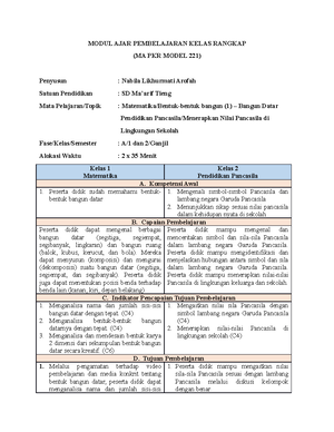 RPP Kelas Rangkap TIPE 221 - RENCANA PELAKSANAAN PEMBELAJARAN (RPP ...