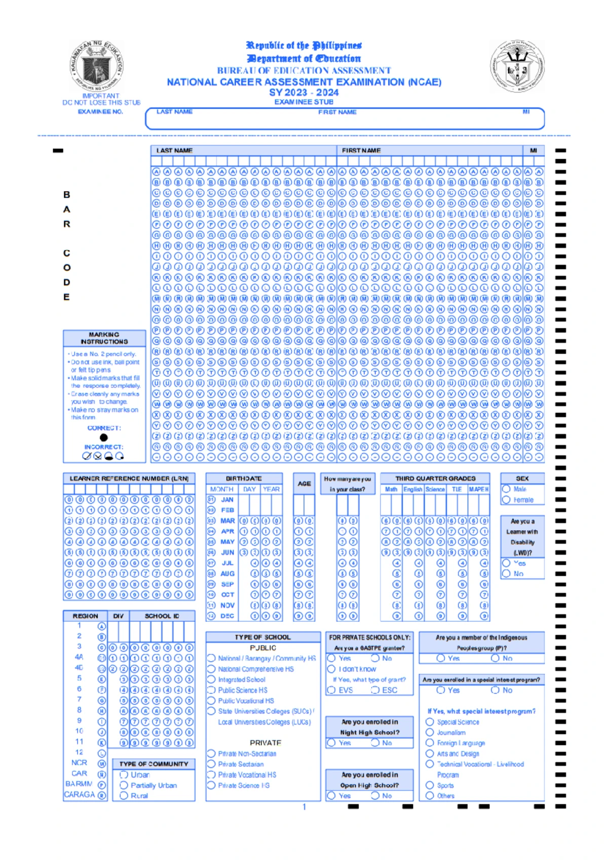 MTII-NCOI Annotations Form for Master Teacher II Applicants - Studocu