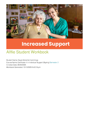 [Solved] Task C Simulations Support client through endoflife Case Study ...