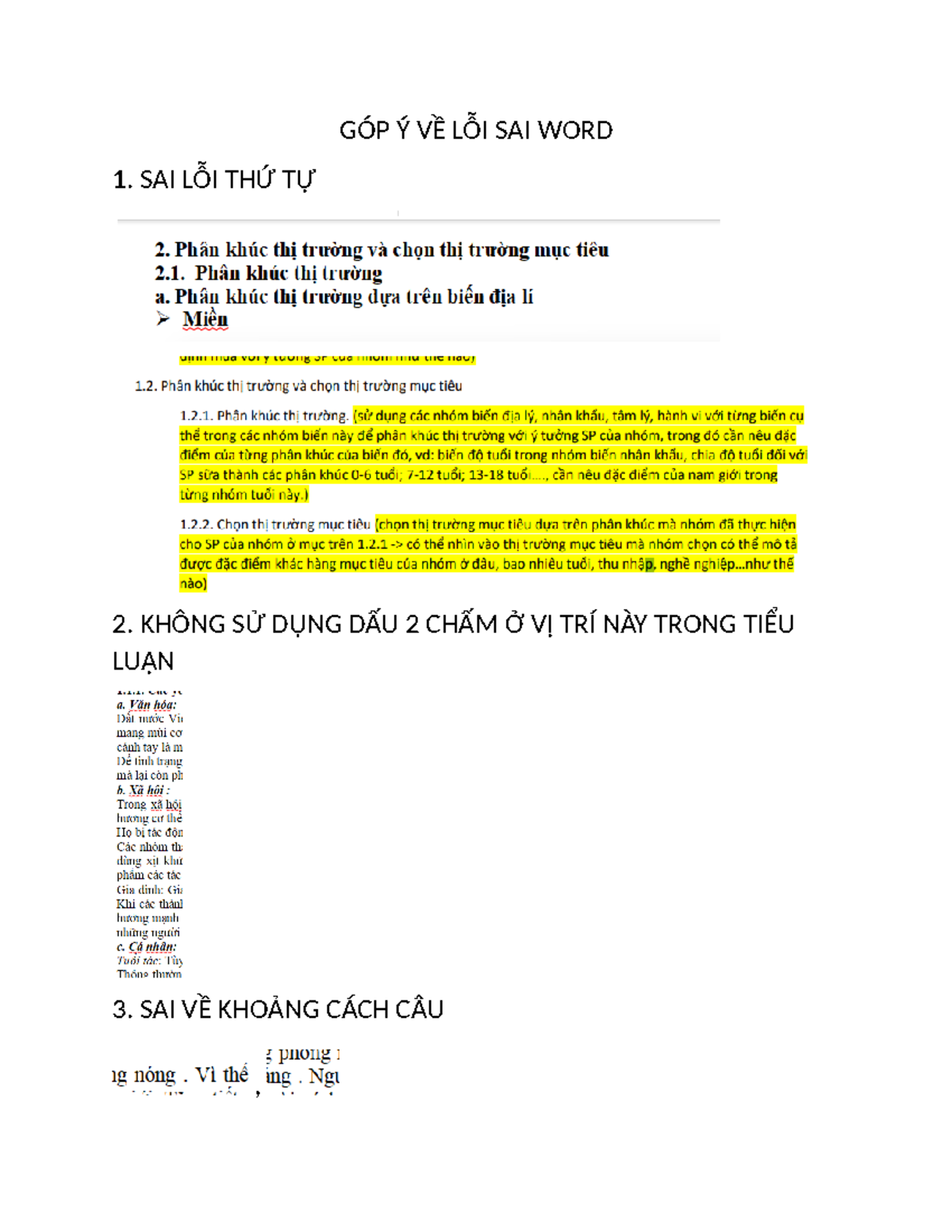 GÓP Ý VỀ LỖI SAI WORD - khóa học này rất bổ ích - tam ly xa hoi - GÓP Ý ...