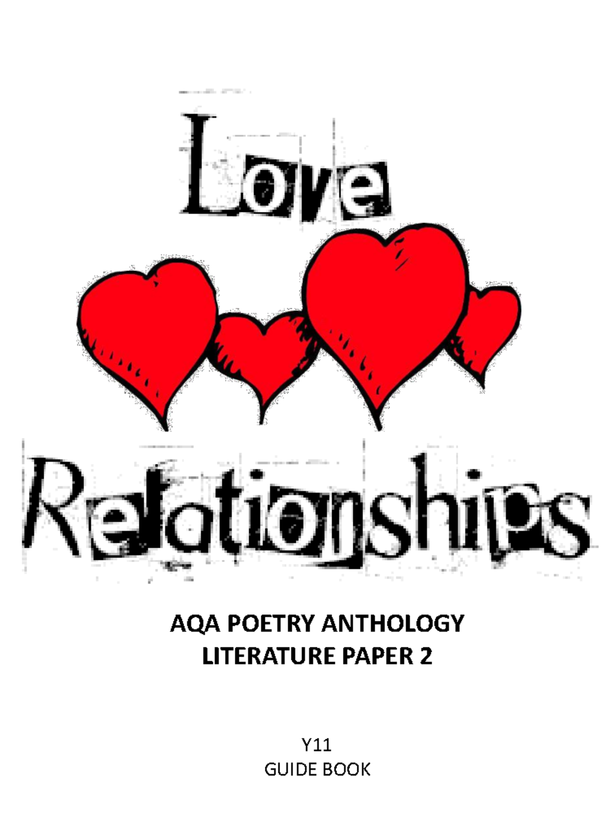 AQA Poetry Anthology Analysis: Love and Relationships Guide - Studocu