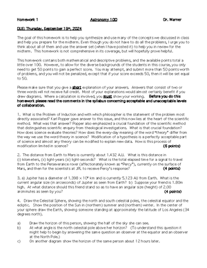 ASTR 100 Spring 2025 - Syllabus 2025 - ASTR 100: The Universe - Spring ...