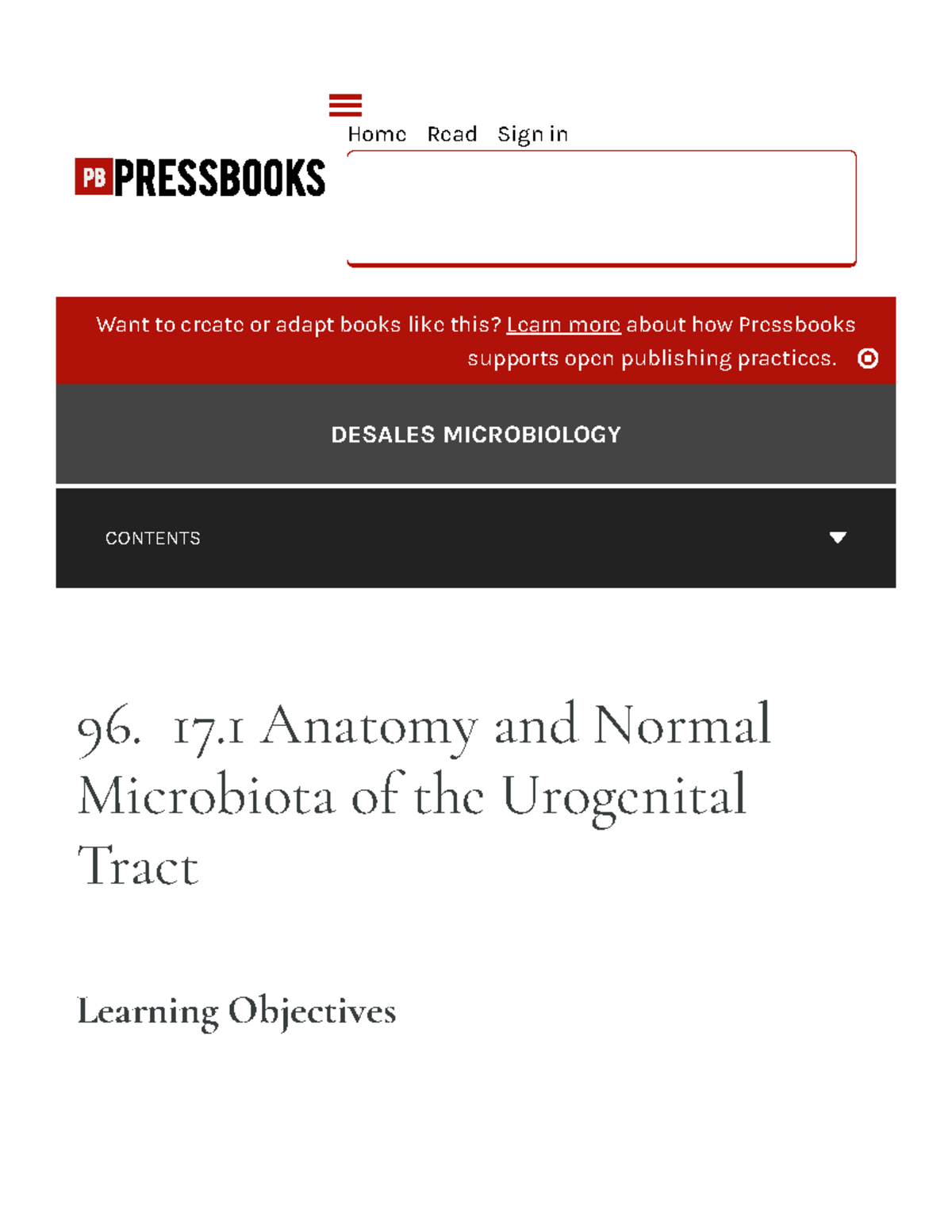 17.1 Anatomy & Normal Microbiota of the Urogenital Tract - DeSales ...