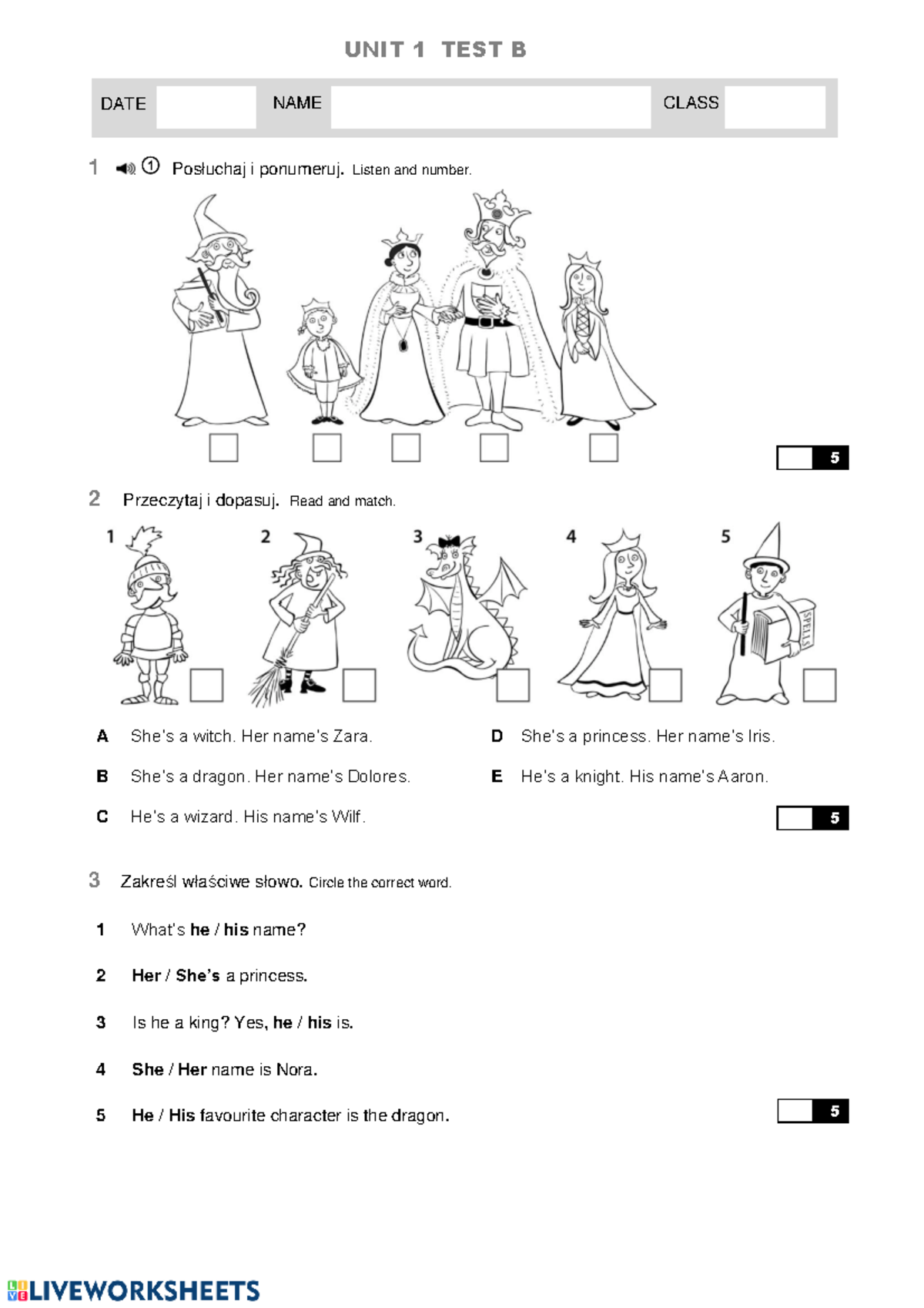 Explore Treetops 3 Unit 1 Test B: Listening & Reading Activities - Studocu