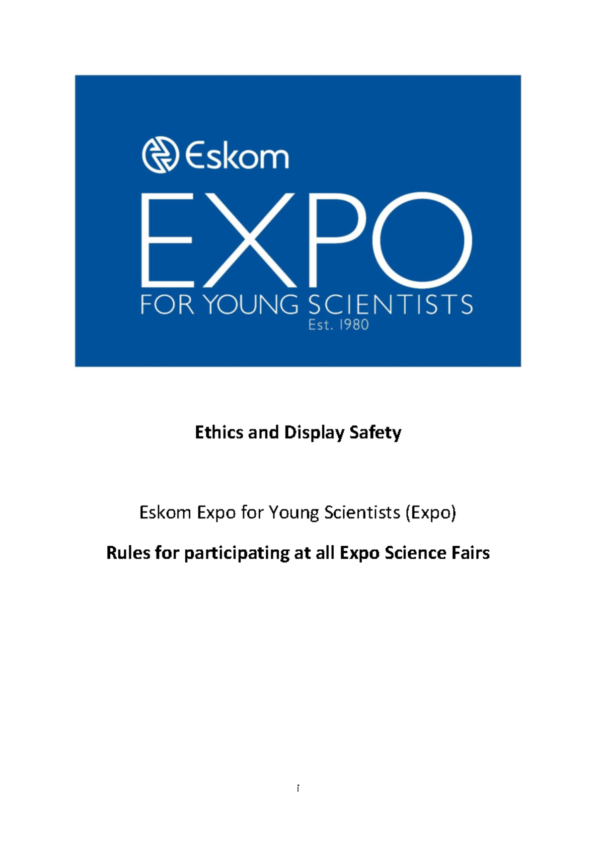 Ethics and Safety Guidelines for Expo Projects (9282d4a9) - Studocu