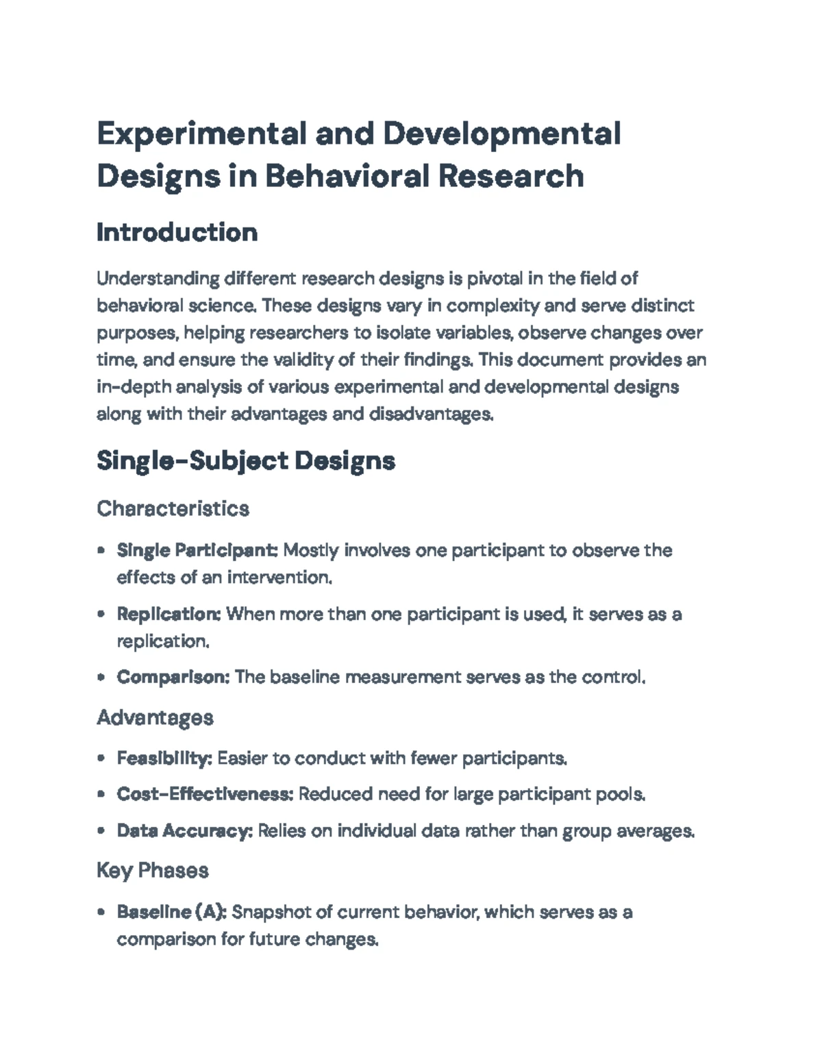 Understanding Experimental Research Designs in Behavioral Psychology ...