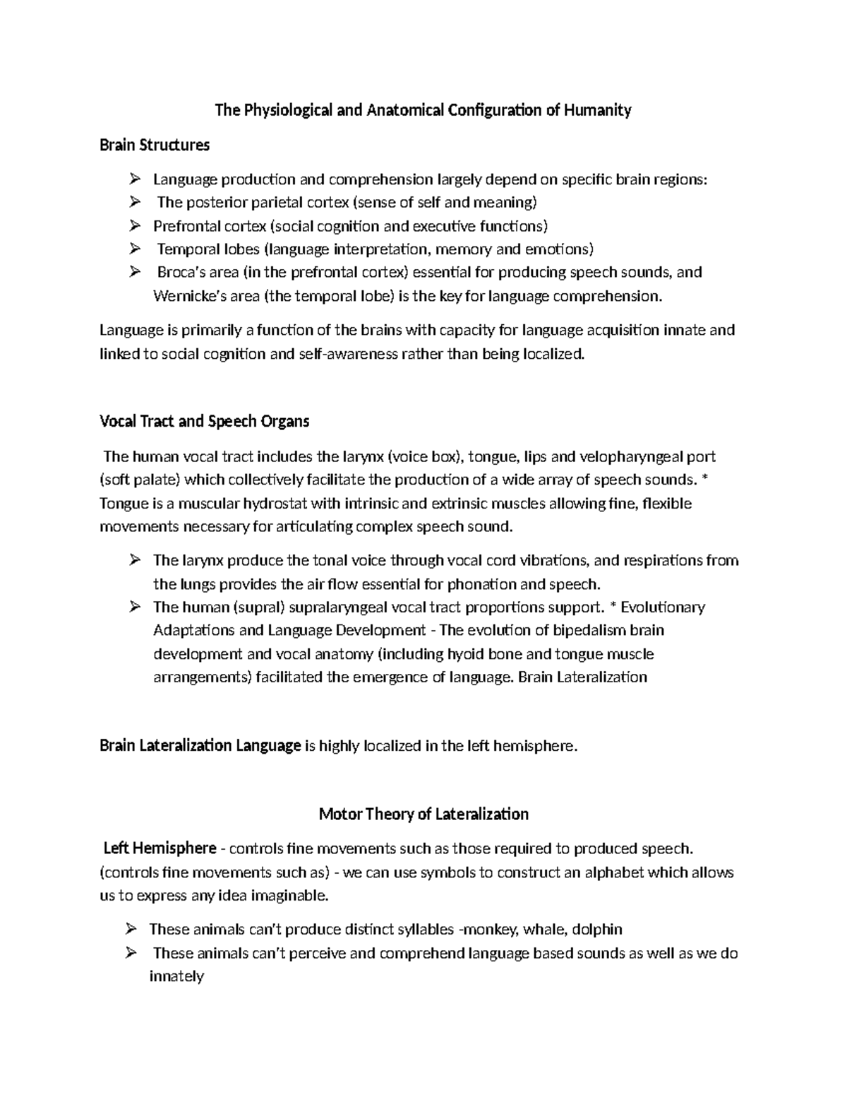 ELT-222: Anatomy and Physiology of Language Production and ...