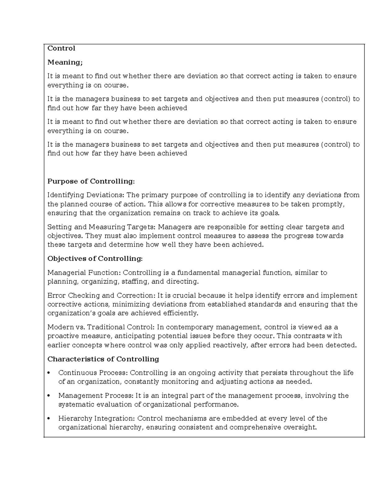 Management Control Mechanisms: Ensuring Organizational Success - Studocu