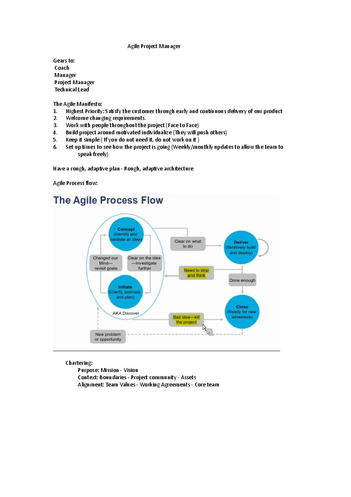 Agile Project Manager - Agile Project Manager Gears to: Coach Manager ...
