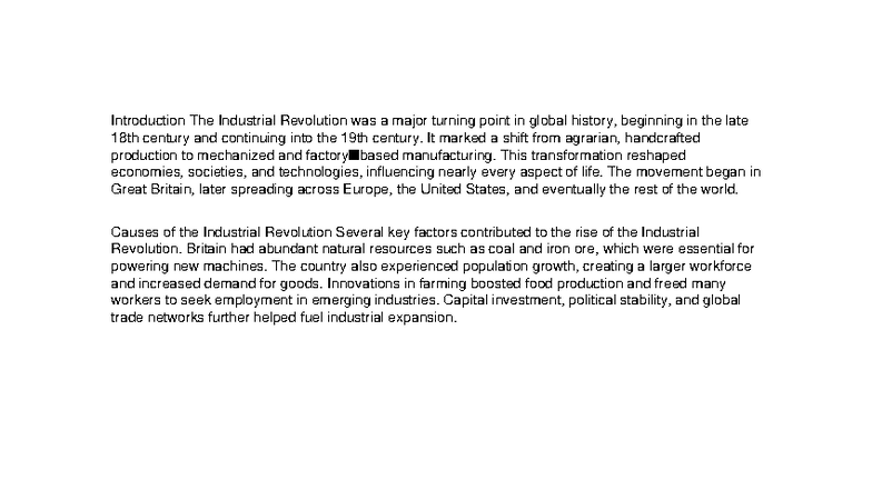 Industrial Revolution Overview: Key Causes, Innovations & Impact - Studocu