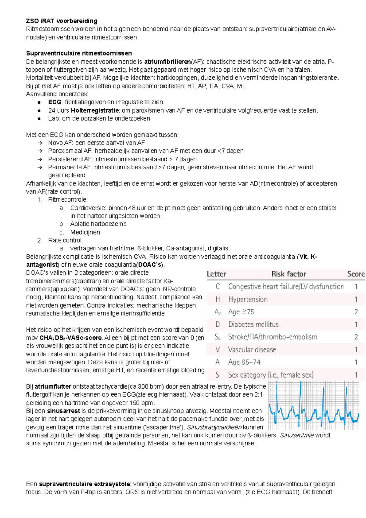 ZSO's iRat/tRat CMI-2 - ZSO iRAT voorbereiding Ritmestoornissen worden ...