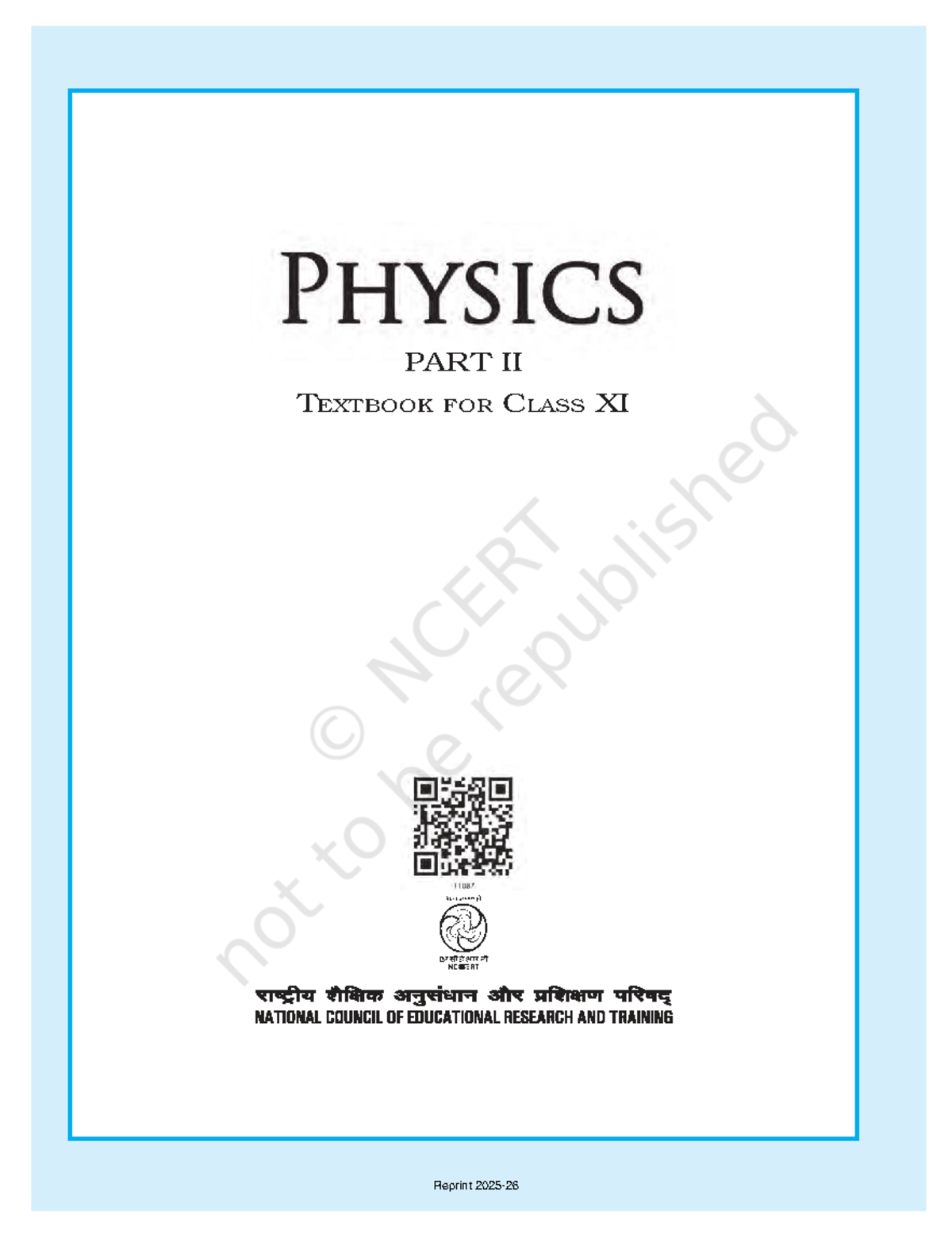Physics Class XI Textbook (Part II) - Revised Edition 2023 - Studocu