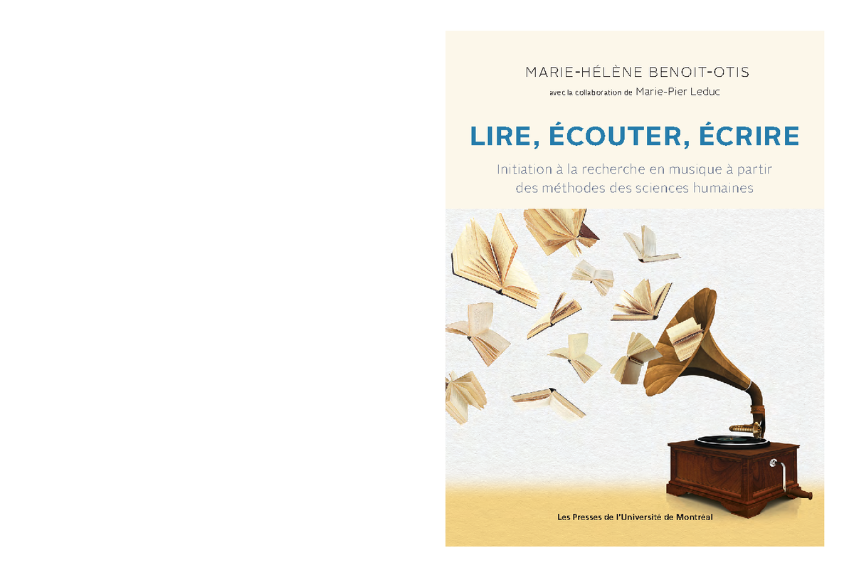 Lire écouter écrire - Introduction - MARI E-H ÉLÈN E B EN O IT- OTIS ...