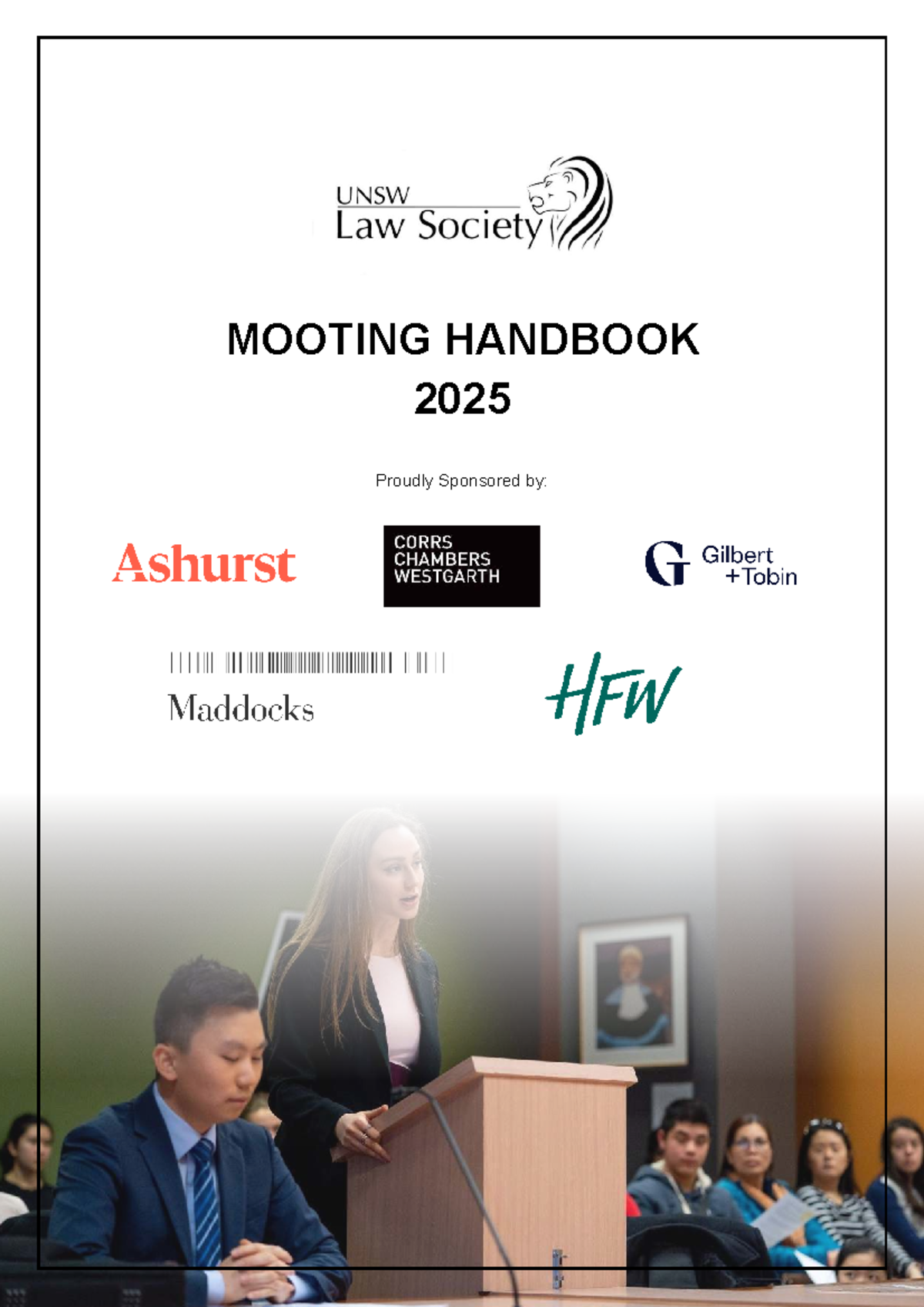 UNSW Law 2025 Mooting Handbook: A Comprehensive Guide - Studocu