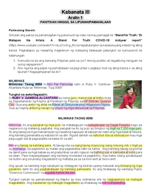 Worksyap sa Pagsulat ng Sanaysay at Tula - WORKSYAP SA PAGSULAT NG ...