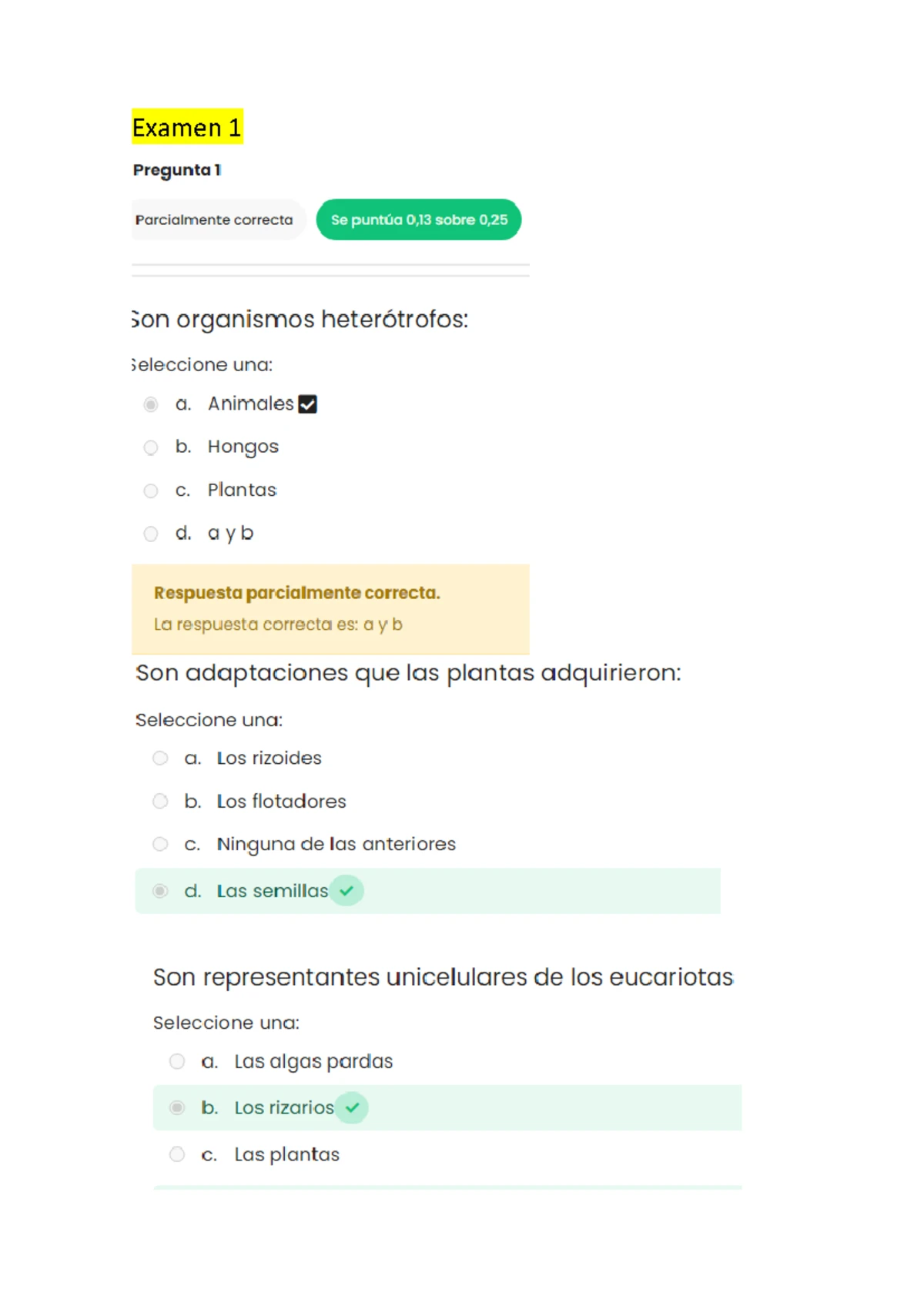 Actividad 8 - Cuestionario - Español General EG011 - Área personal - Cursos - EN CURSO ...