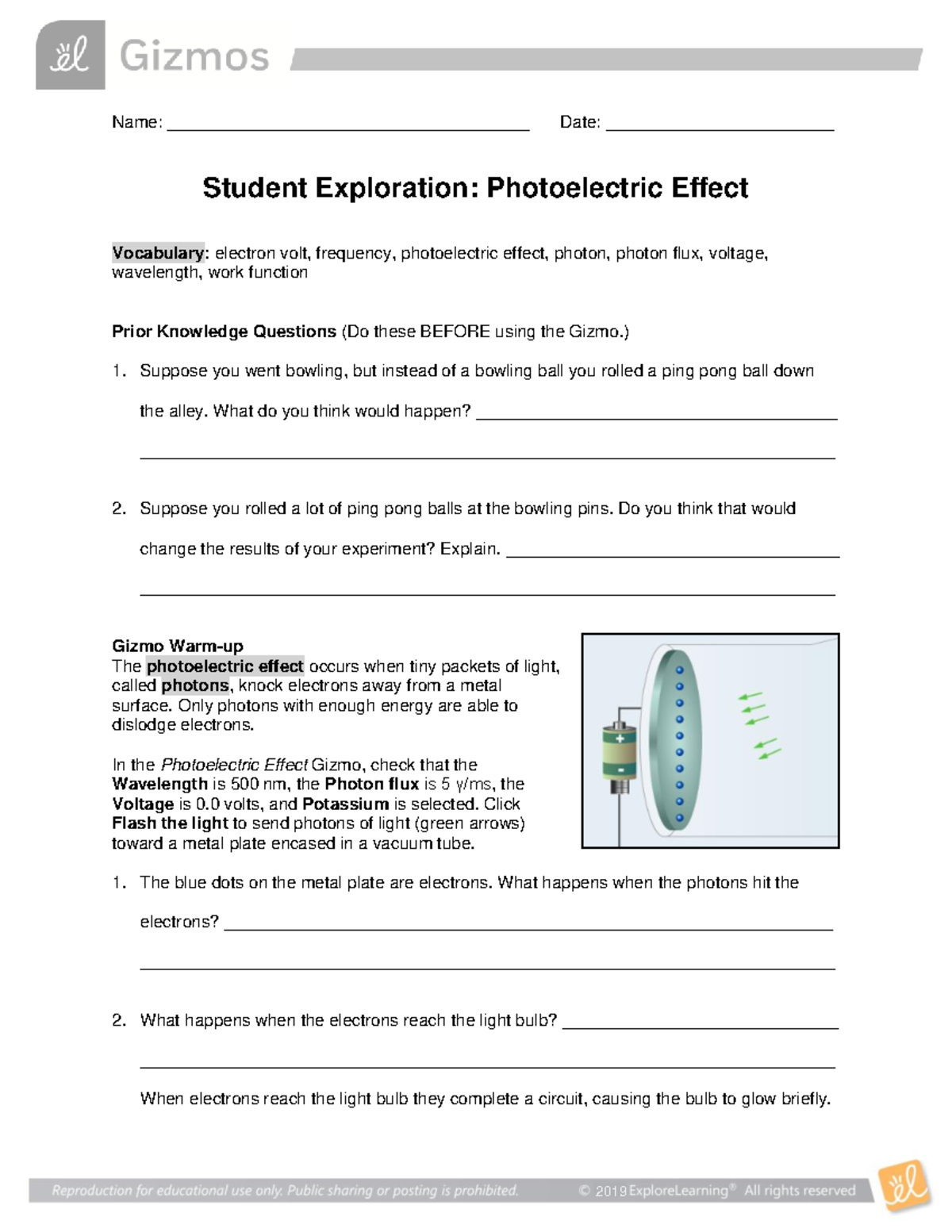 Photoelectric Effect SE: Exploring Photon Energy & Electron Emission ...