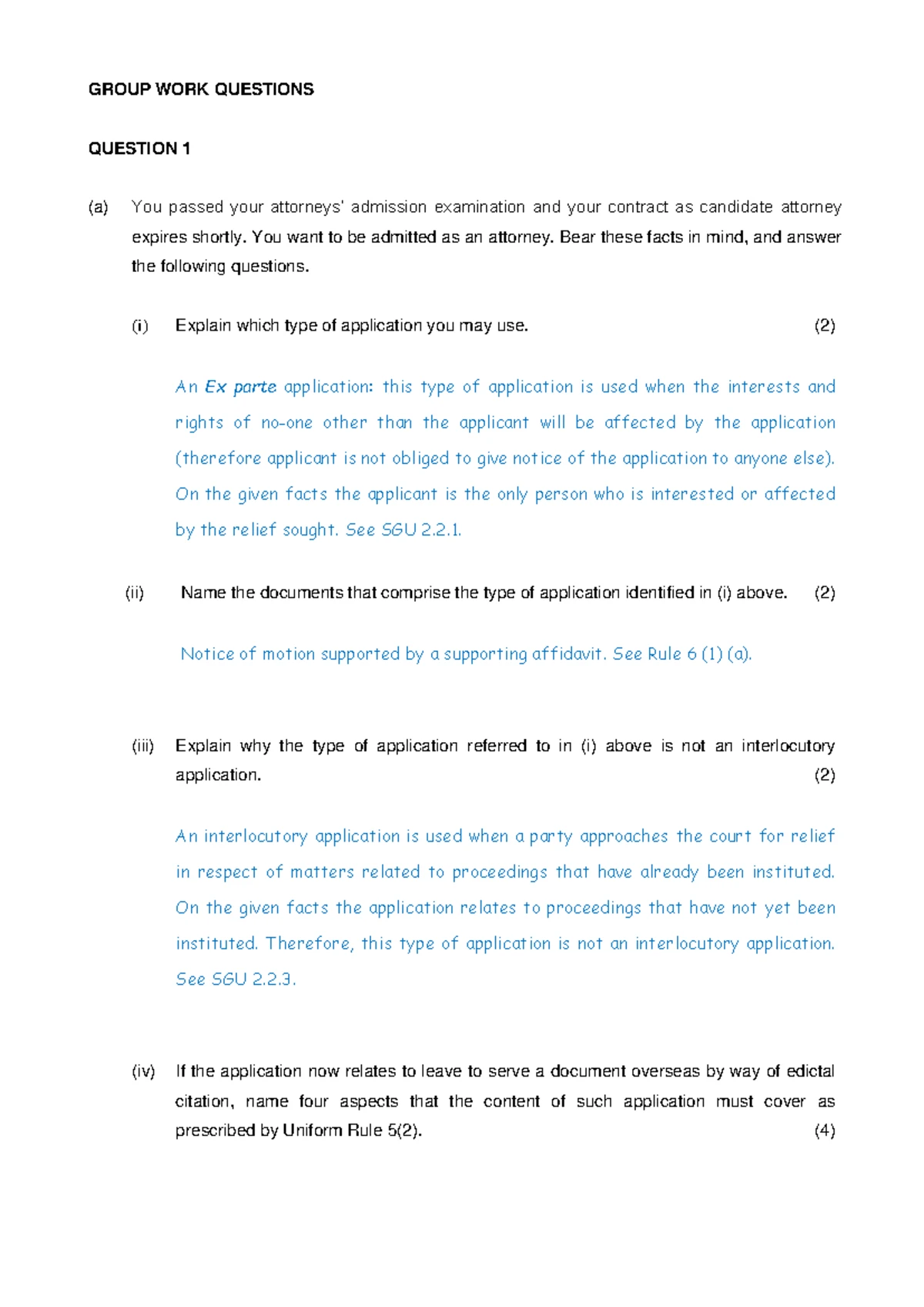 Action and Application Proceedings - Civil Procedure Action Proceedings ...