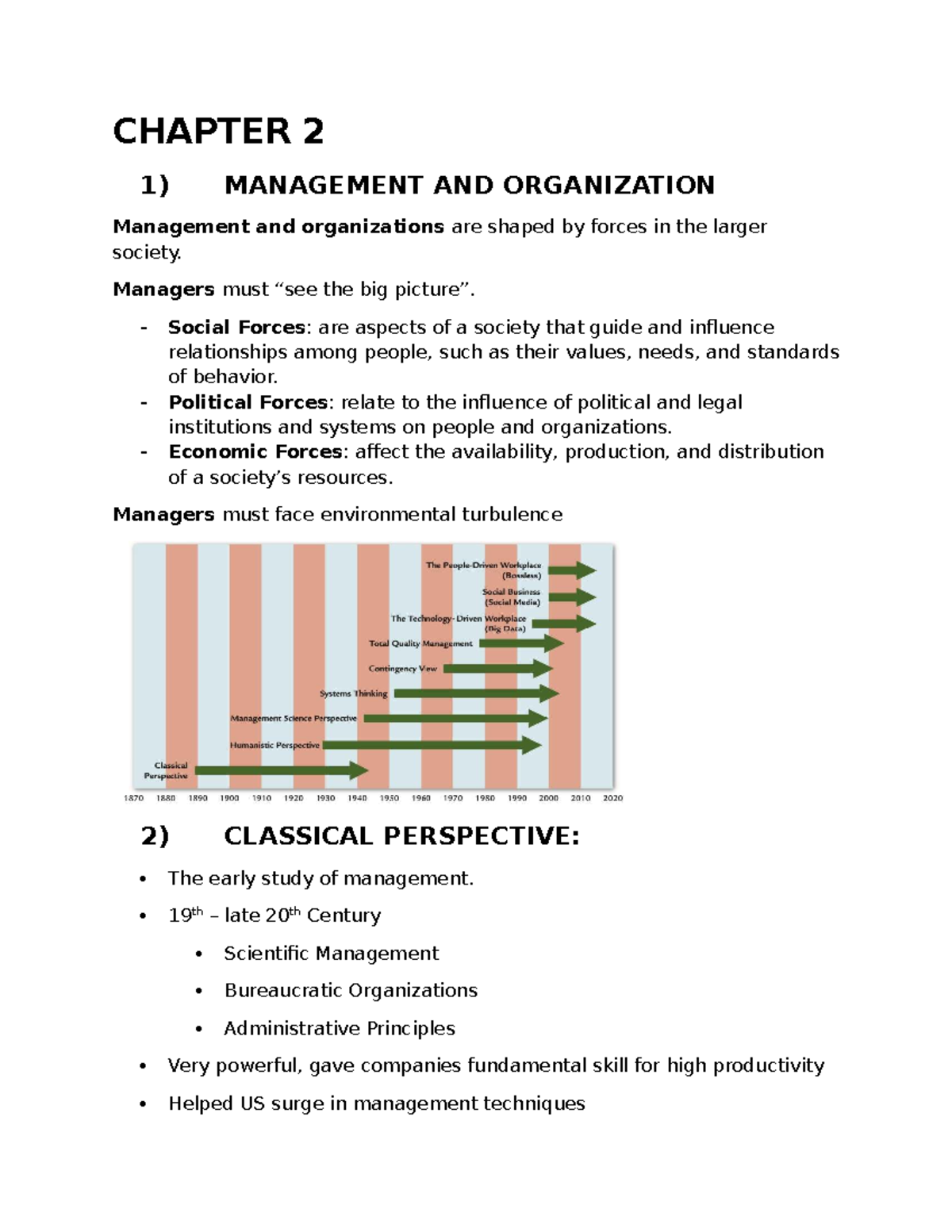 CHAPTER 2 - MANAGEMENT AND ORGANIZATION OVERVIEW QTH - Studocu