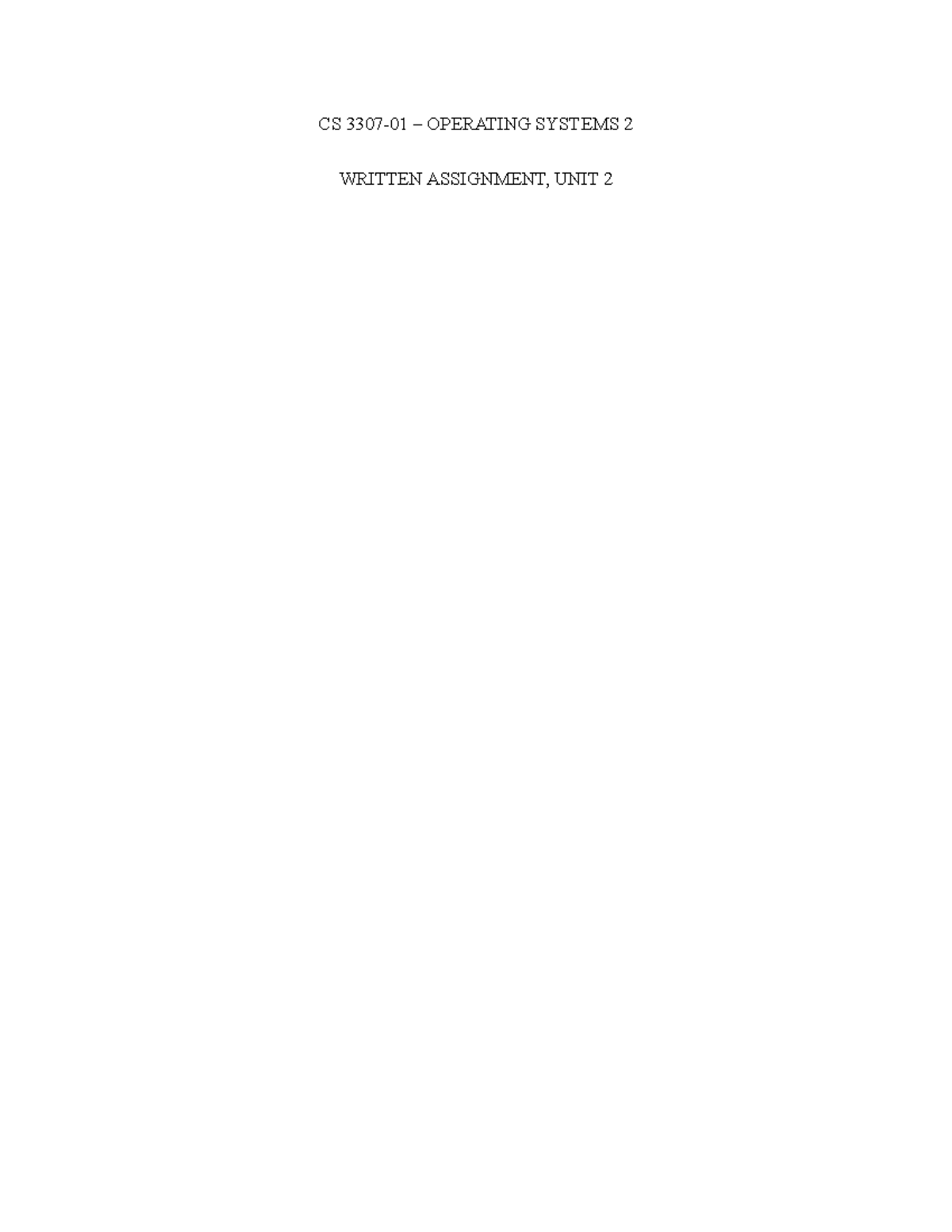 CS OPERATING SYSTEMS 2: Parallel Computing Fundamentals Assignment ...
