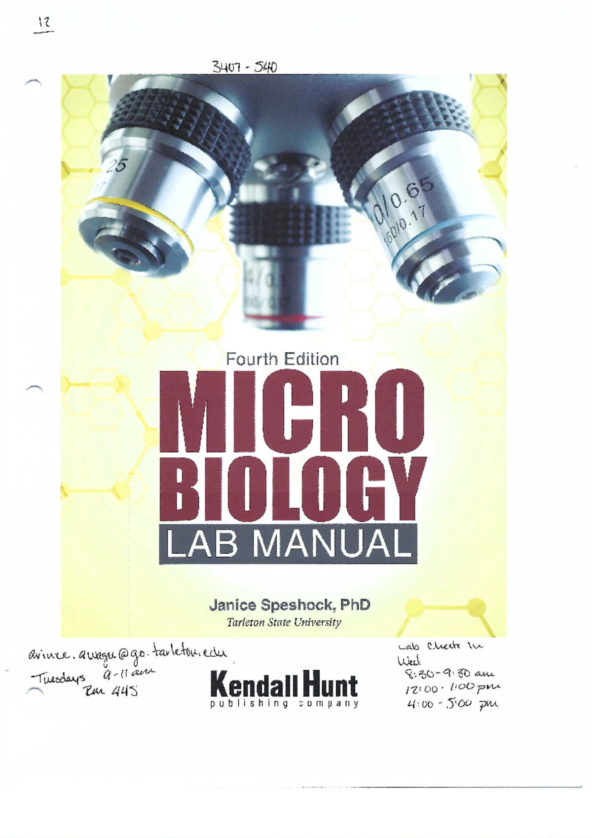 Microbiology Lab Manual 4th Edition