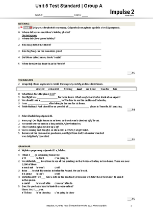 Focus 2 Second Edition Kompendium Maturalne Klucz Odpowiedzi v02 ...