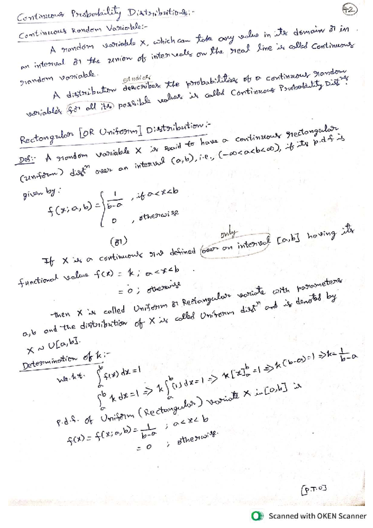 Uniform Distribution: Continuous Random Variables and Their Properties ...