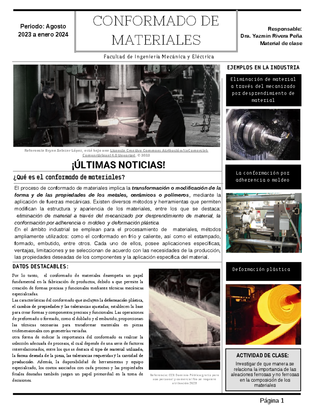 Métodos de Conformado de Materiales: Procesos y Características - Studocu