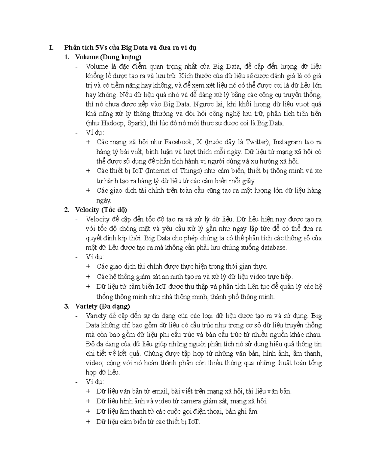 Phân Tích 5Vs của Big Data: Volume, Velocity, Variety, Veracity, Value ...