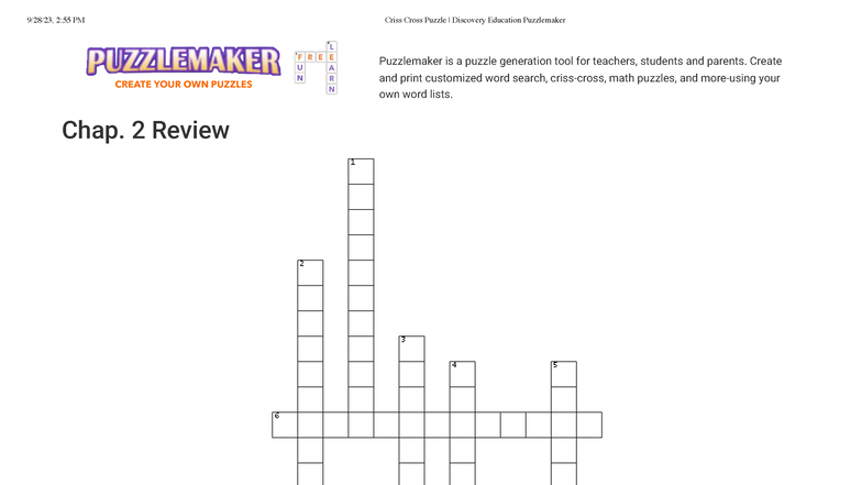 Math Concepts Review Puzzle (Course Code: 23-10-01) - Studocu