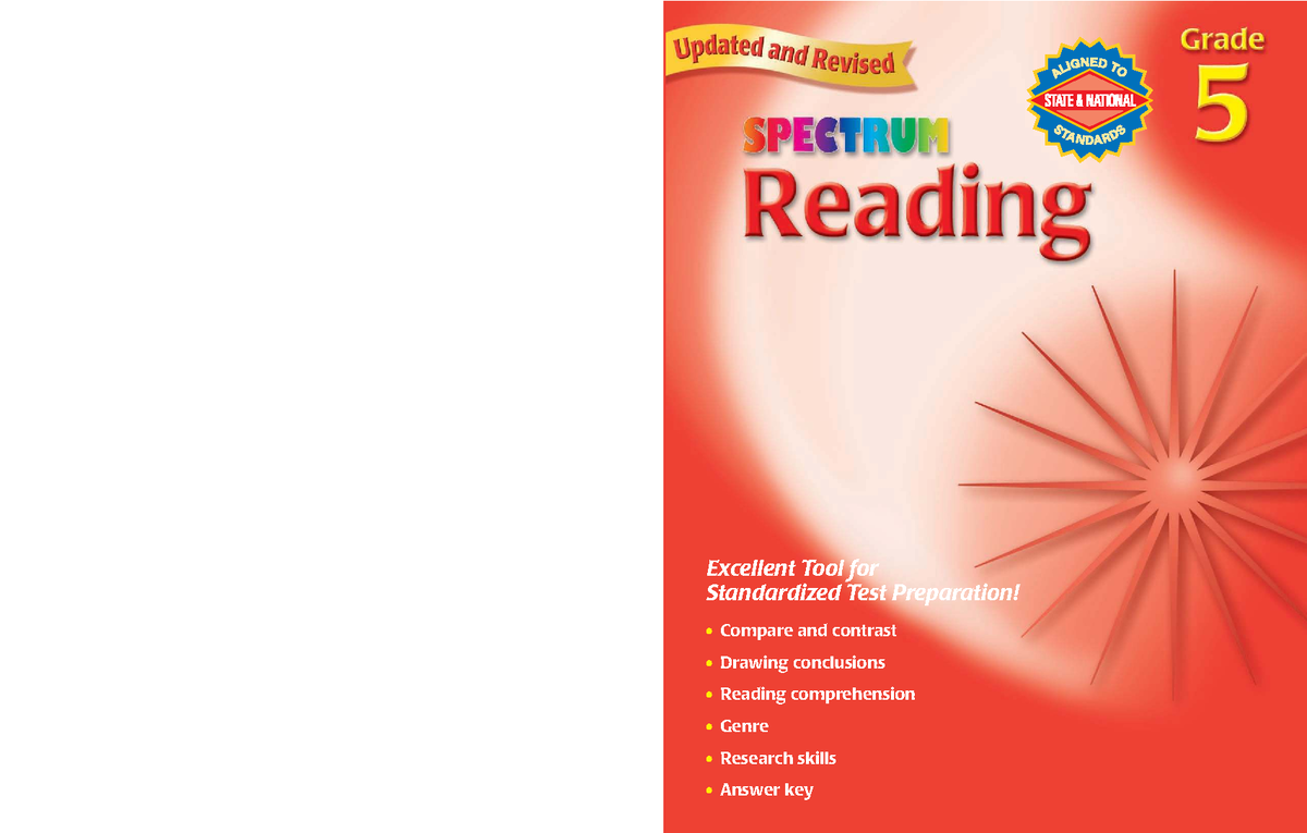 Spectrum Reading Grade 5: Enhancing Literacy Skills for Success - Studocu