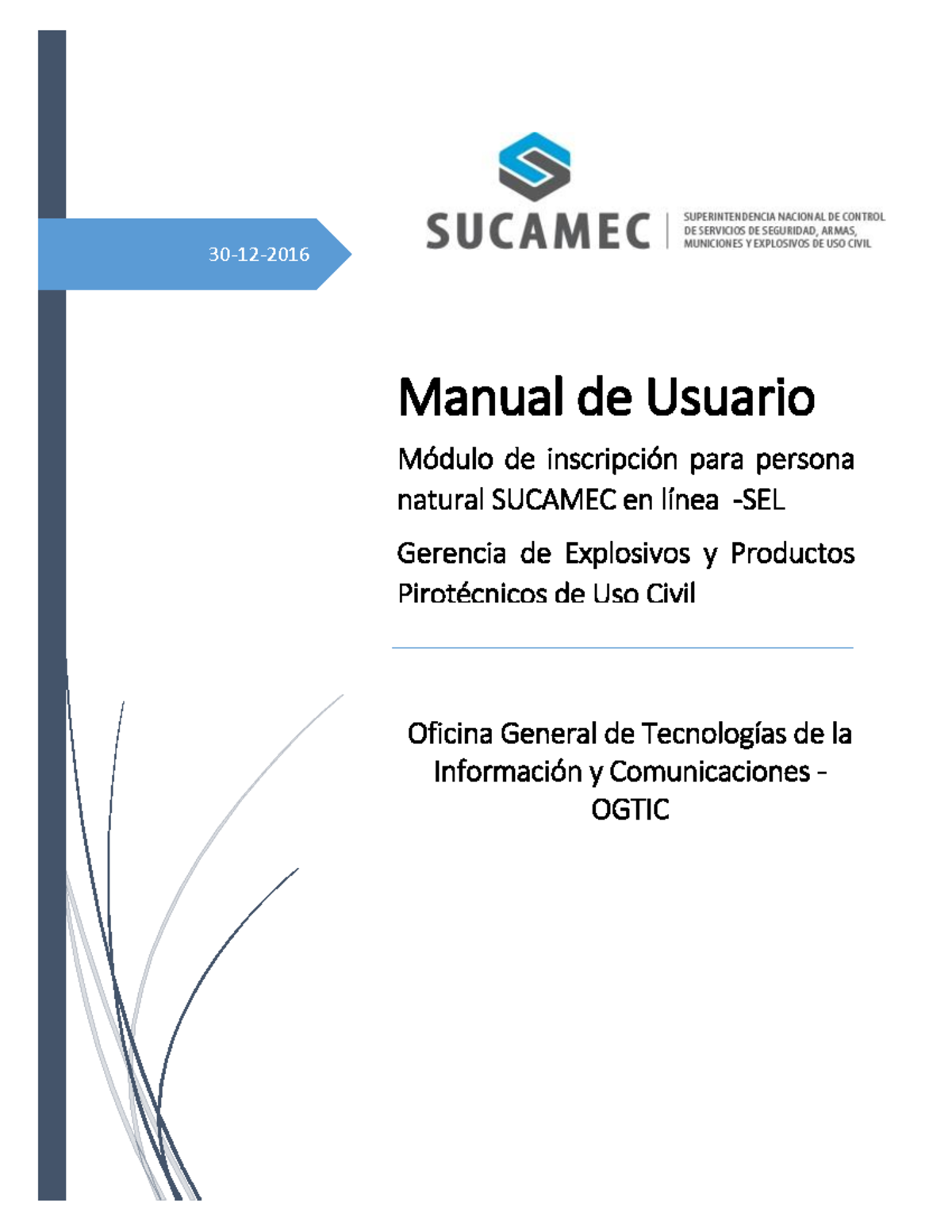 Manual de Usuario: Inscripción Persona Natural SUCAMEC en Línea - Studocu