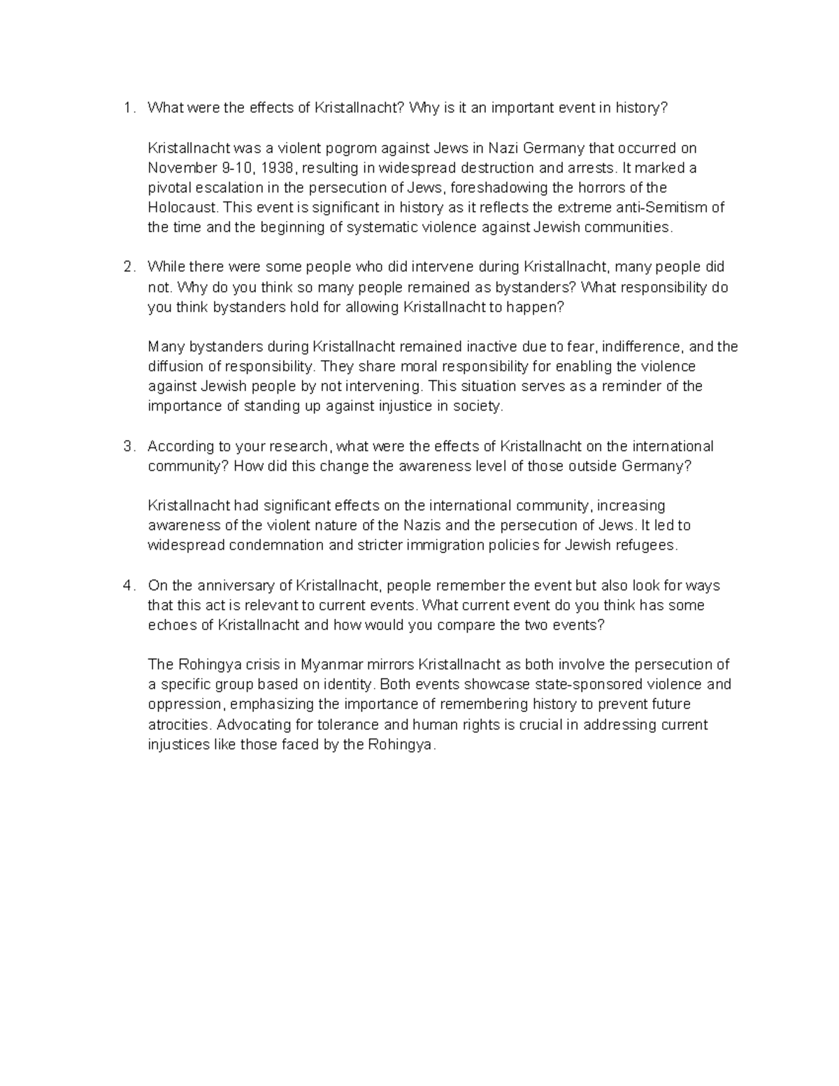 History of the Holocaust: Kristallnacht's Impact & Modern Parallels ...