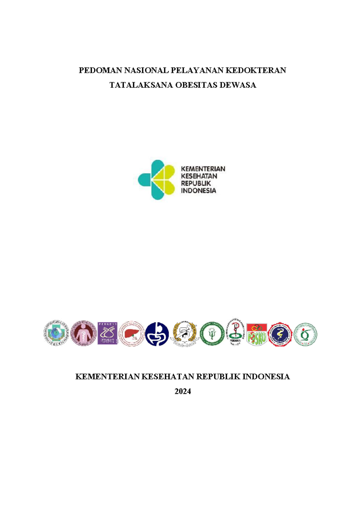 PNPK Tatalaksana Obesitas Dewasa 2024: Pedoman Kesehatan Nasional - Studocu