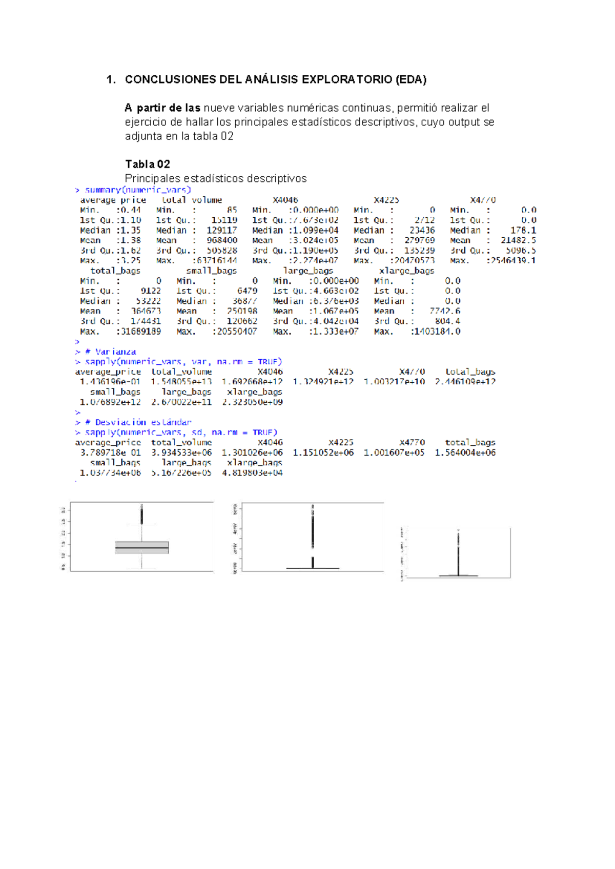 Conclusiones del Análisis Exploratorio (EDA) - Actividad 01 - Studocu