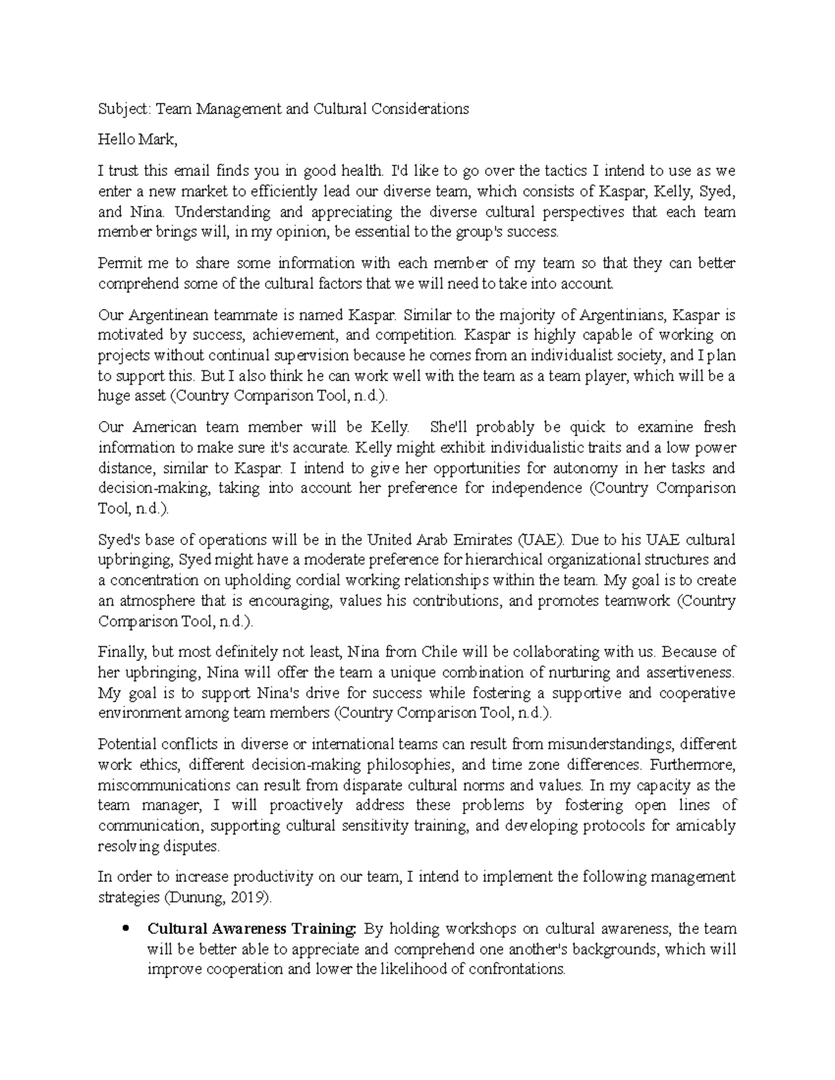 INT220 - 6-1 Assignment - Strategies for Managing International Teams ...