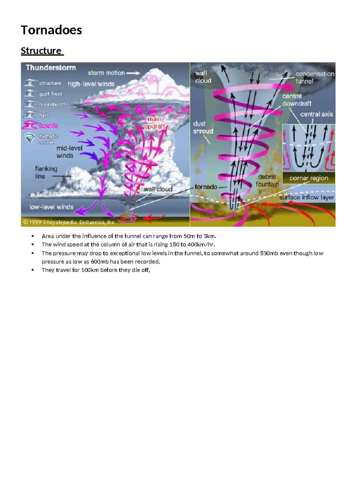 Tornadoes: Formation, Structure & Case Study Analysis (Geog 101) - Studocu