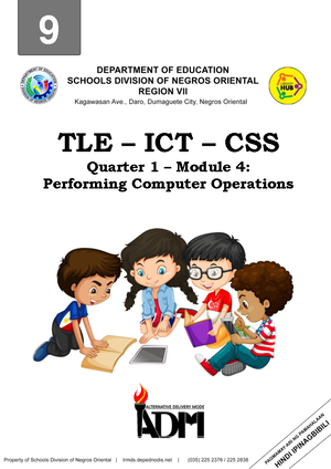 TLE-ICT-CSS-9 Q3 Module 3-4: Proper Use and Maintenance of Hand Tools - Studocu