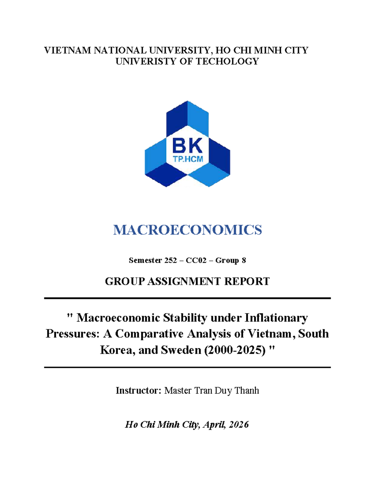 Macroeconomic Stability under Inflation: A Comparative Study (CC02 ...