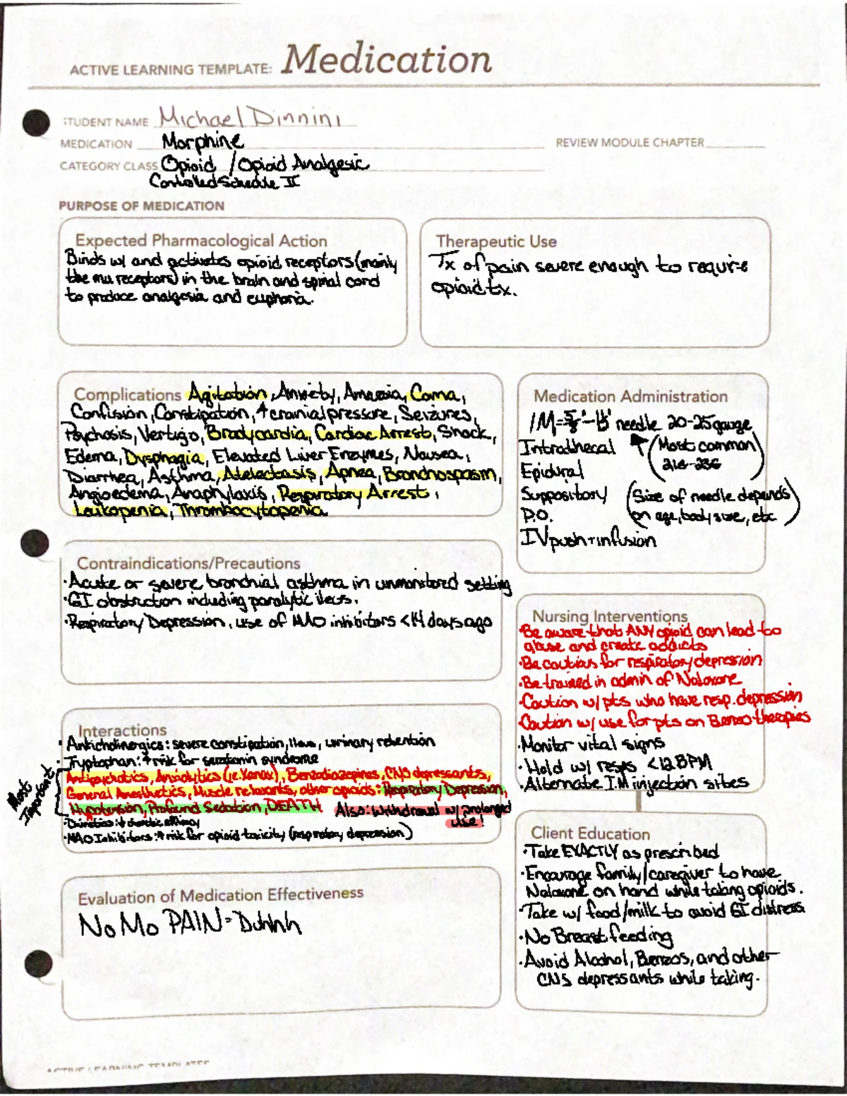 Gentamicin Medication Review - ATI MED TEMPLATE - Studocu