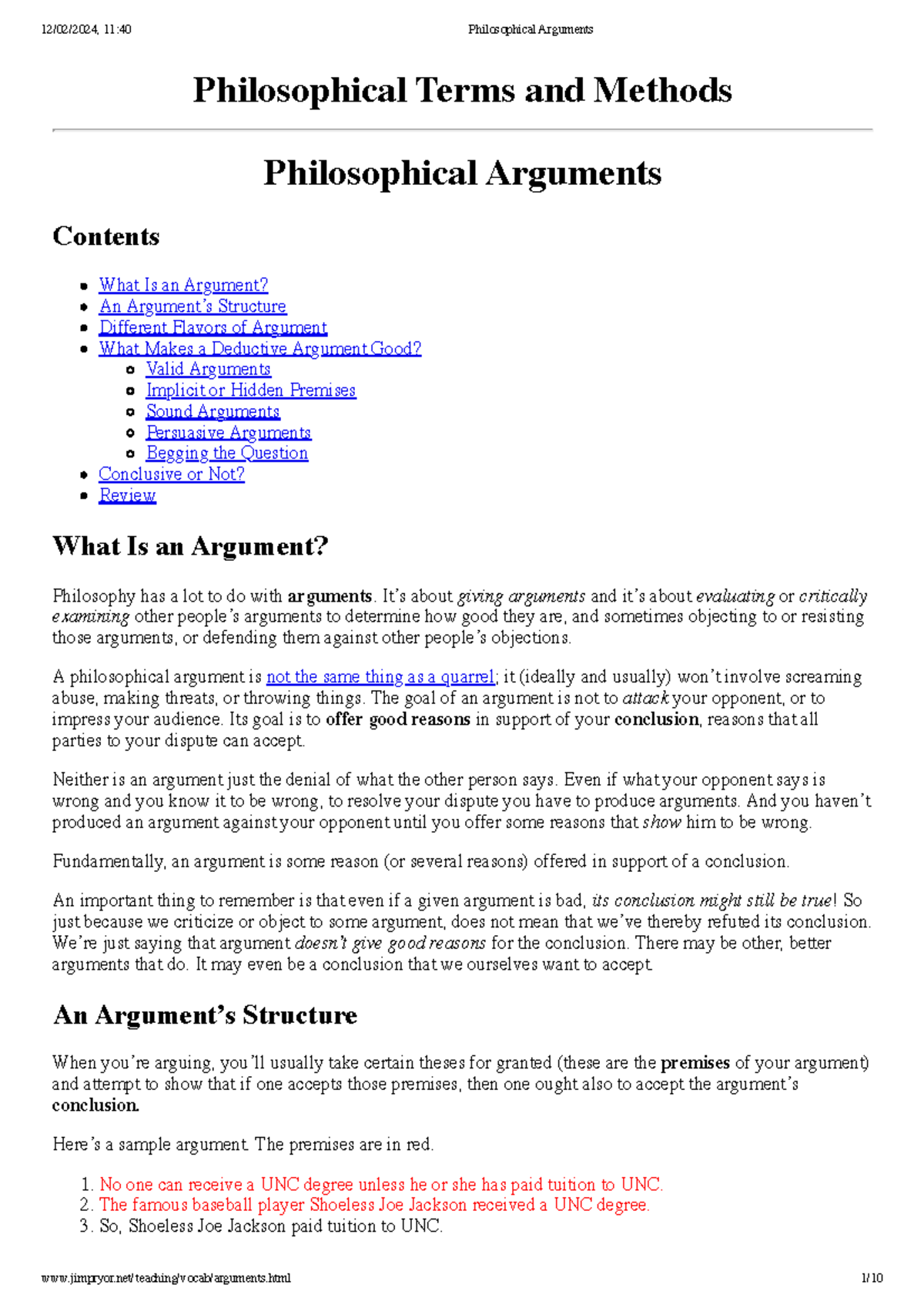 Philosophical Arguments - Prior - Philosophical Terms and Methods ...