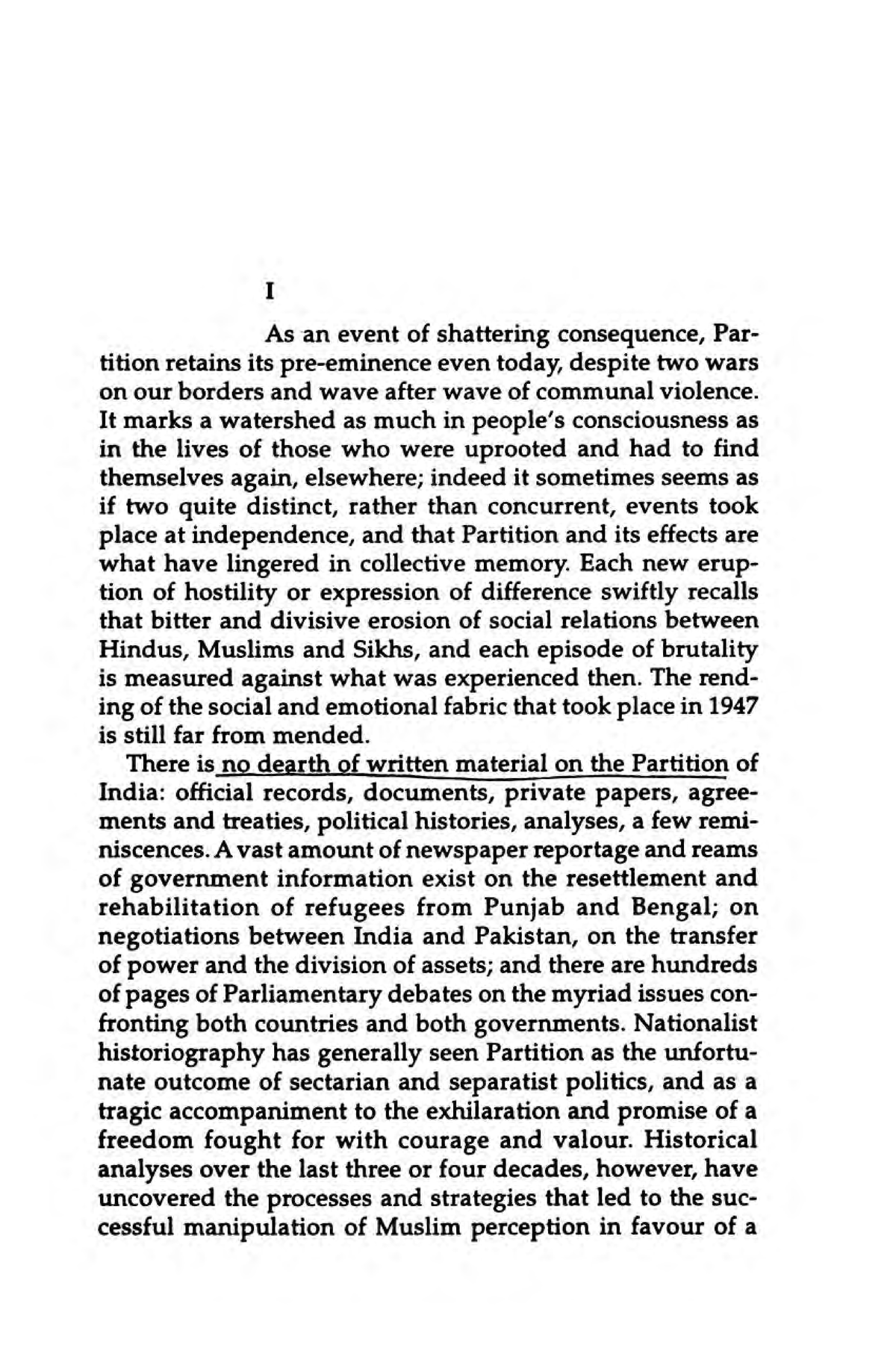 Ritu Menon: Chapter 1 & 2 - Partition Atrocities on Women (Course Code ...