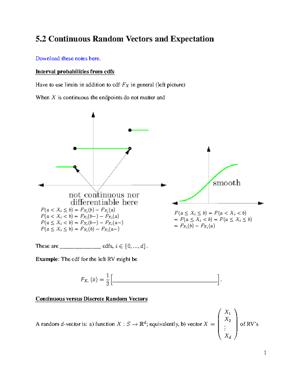 5.2 - Continuous Random Vectors and Expectation - 5 Continuous Random ...