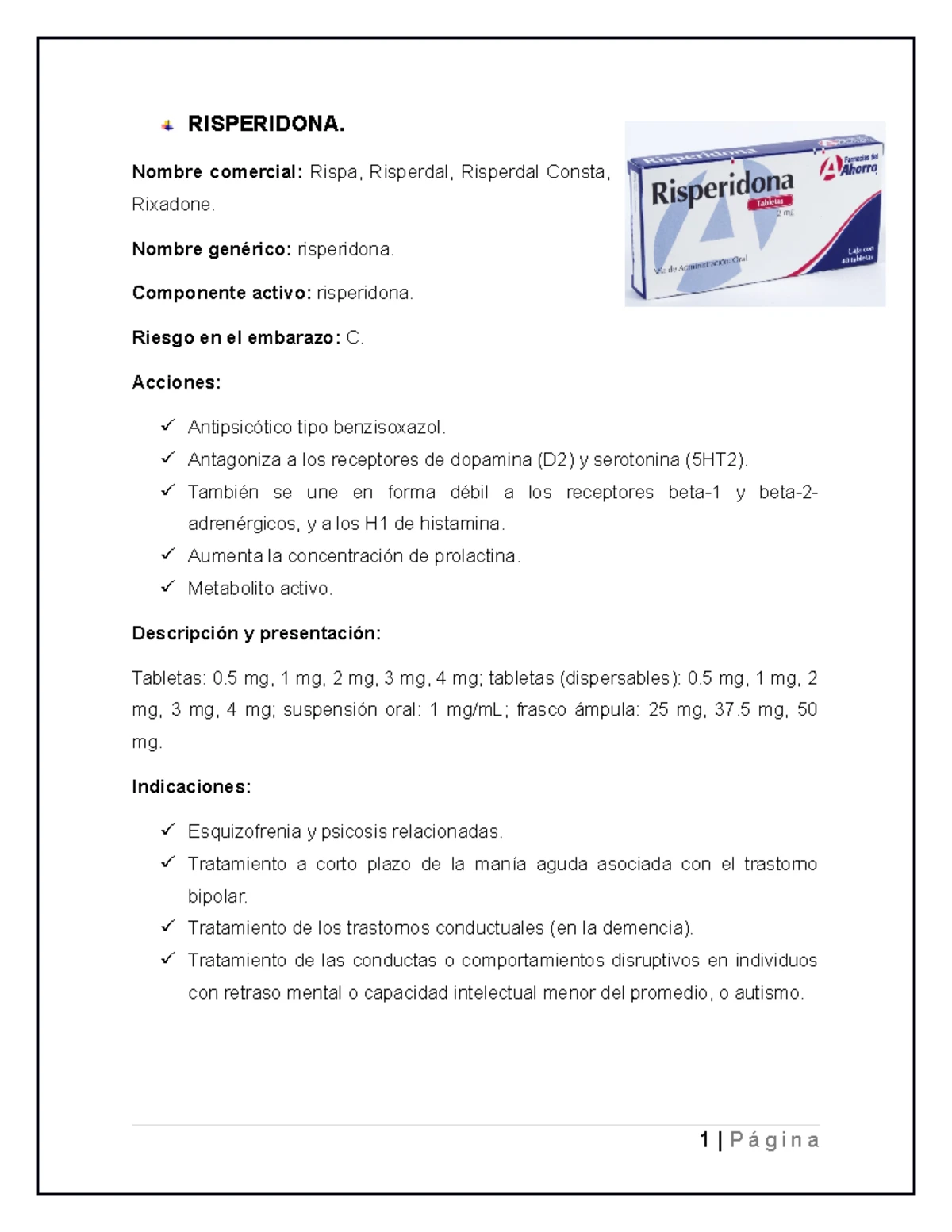 Perfiles farmacológicos (antituberculosos) - DOXICICLINA. Nombre ...