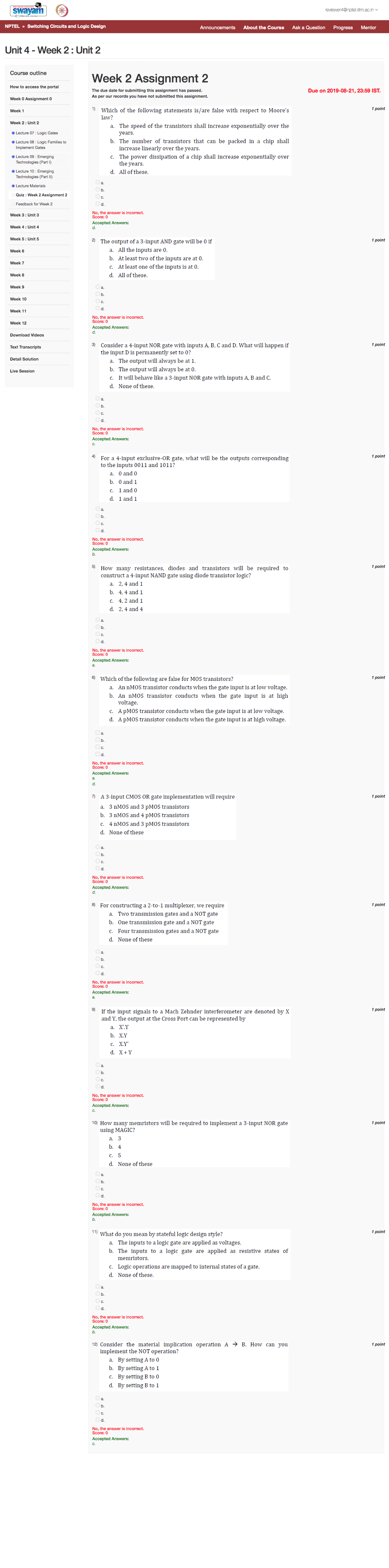 Noc19 cs74 assessment id Week 2 - Computer Science Science - Studocu