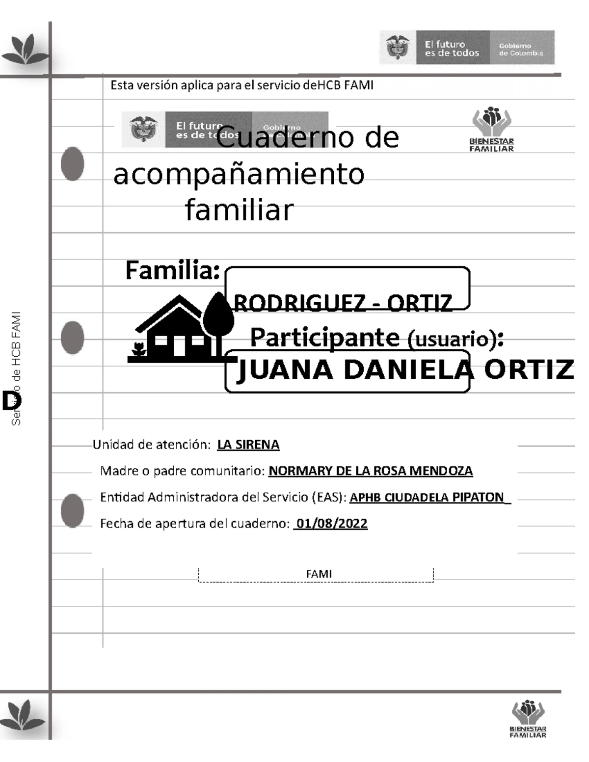 Practica 1. 2 - prácticas pedagógicas del icbf - En este apartado se registra la planeación de ...